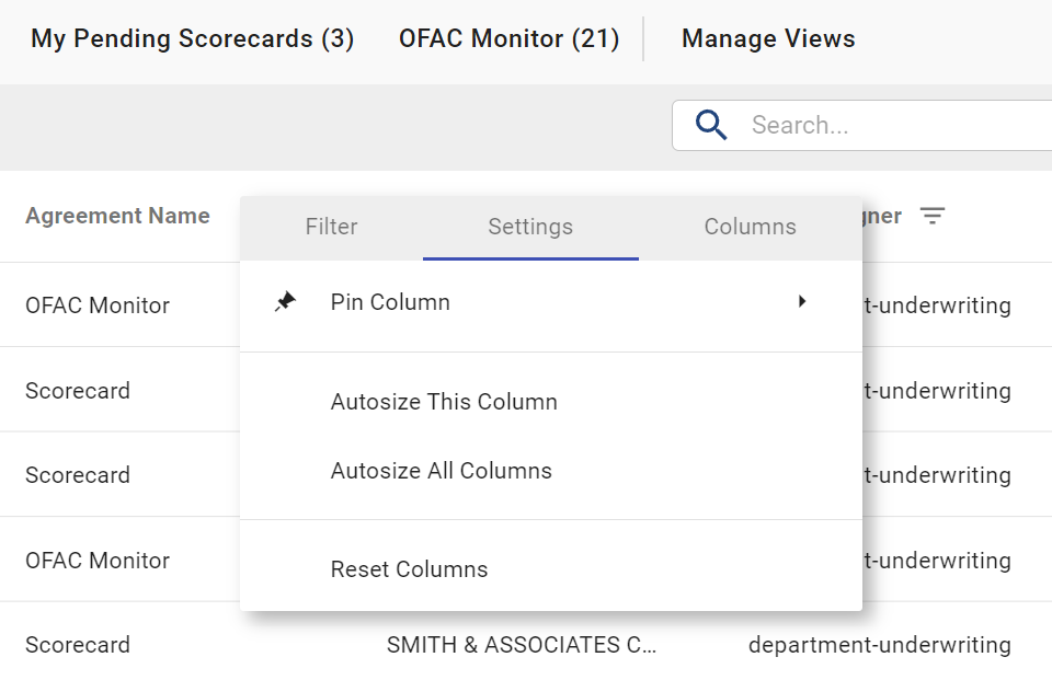 How-to: Filter & Manage Columns – ScanX Help Center